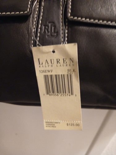 Brand New Lauren Ralph Lauren Clutch Purse Retail Sticker $125 Black ...