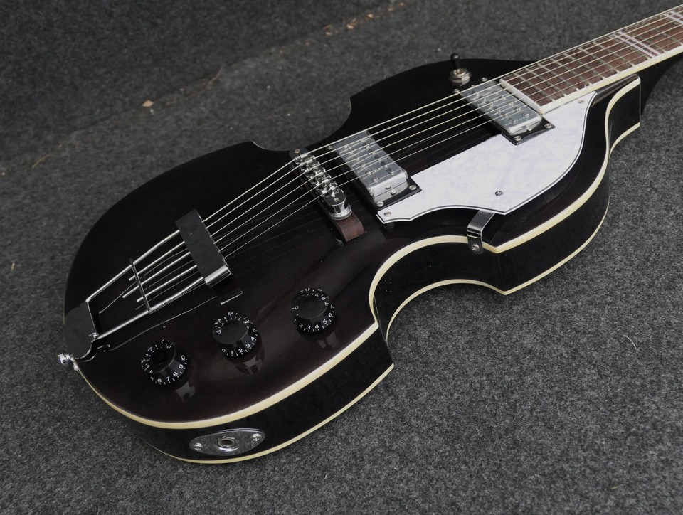 HOFNER HI-459-PE TBK BLACK IGNITION SERIES 6 STRING VIOLIN GUITAR | eBay
