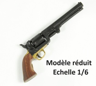 1/6 Battle Gear Toys 562 01 Navy 1851 Colt Revolver Noir Poignée Marron ...