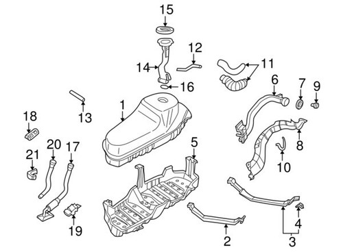 25060-1W610 Nissan Sender unit-fuel gauge 250601W610, New Genuine OEM ...