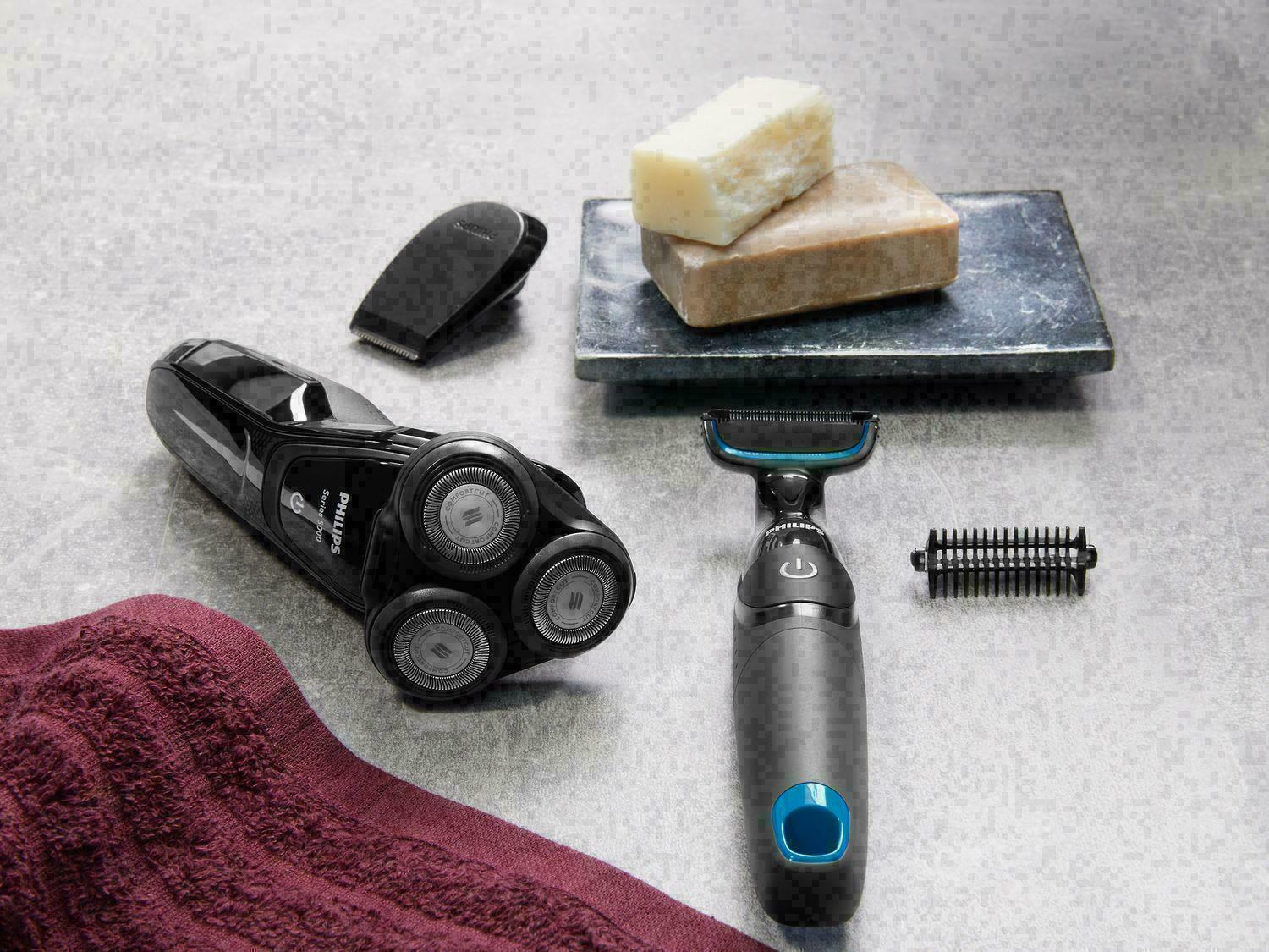 Philips Rotationsrasierer AquaTouch S5082/64 LTE Dry Nass ...