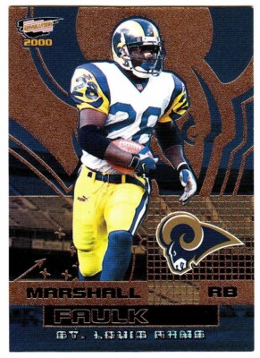 2000 REVOLUTION #77 MARSHALL FAULK St. Louis Rams Football Card | eBay