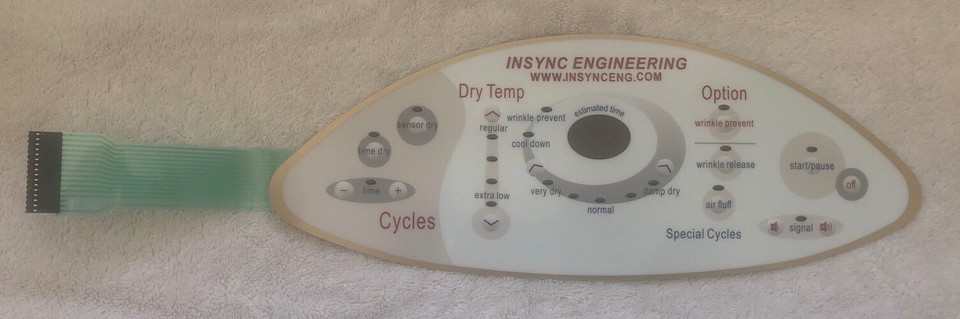 INSYNC Compatible Maytag Neptune Dryer Panel 22004444 33002536 NEW ...