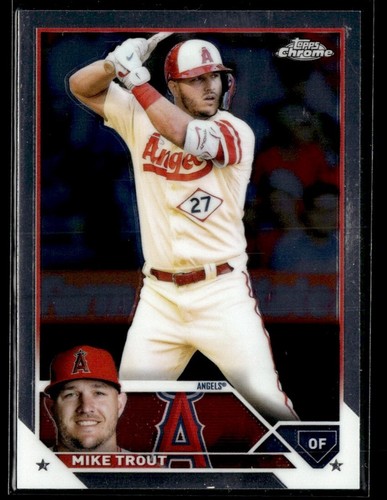 2023 Topps Chrome Mike Trout Los Angeles Angels #27 | eBay
