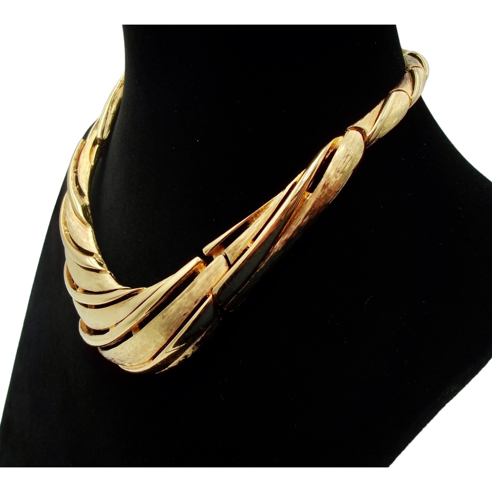 Vintage Monet Runway Statement Collar Necklace, Vogue… - Gem