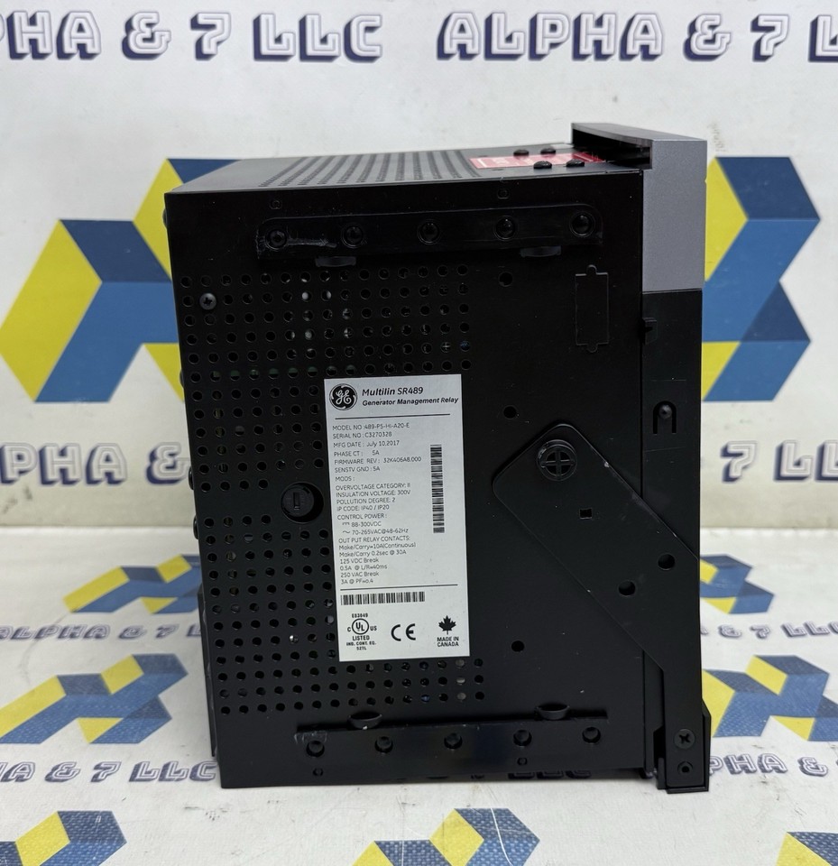 Ge Multilin 489 Generator Management Relay 489-P5-HI-A20-E (July 10 ...
