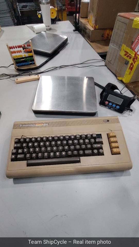 DEFECTIVE Vintage Commodore 64 Personal Computer with Power Supply Powe ...