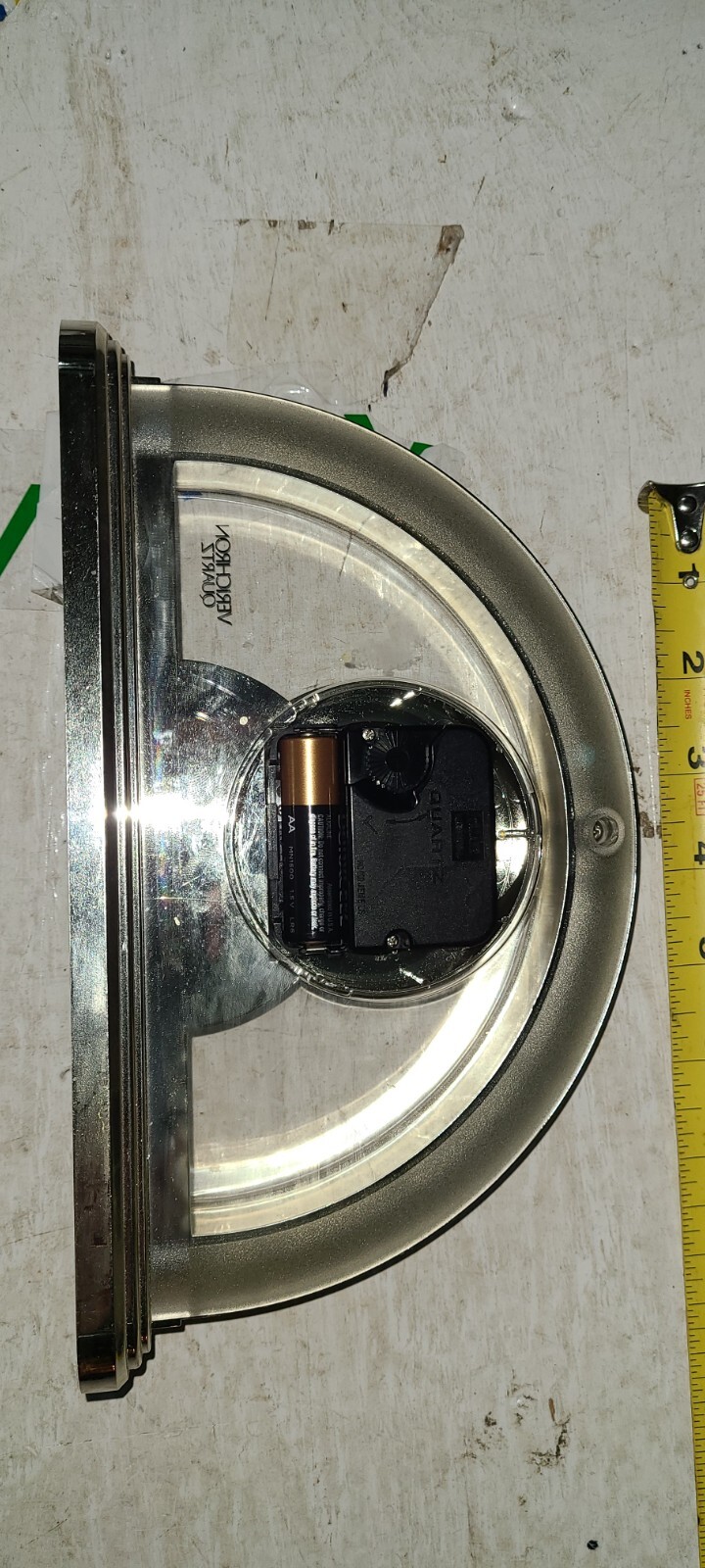 Very Rare - Verichron Quartz Mantel Clock with Skeleton Movement in ...