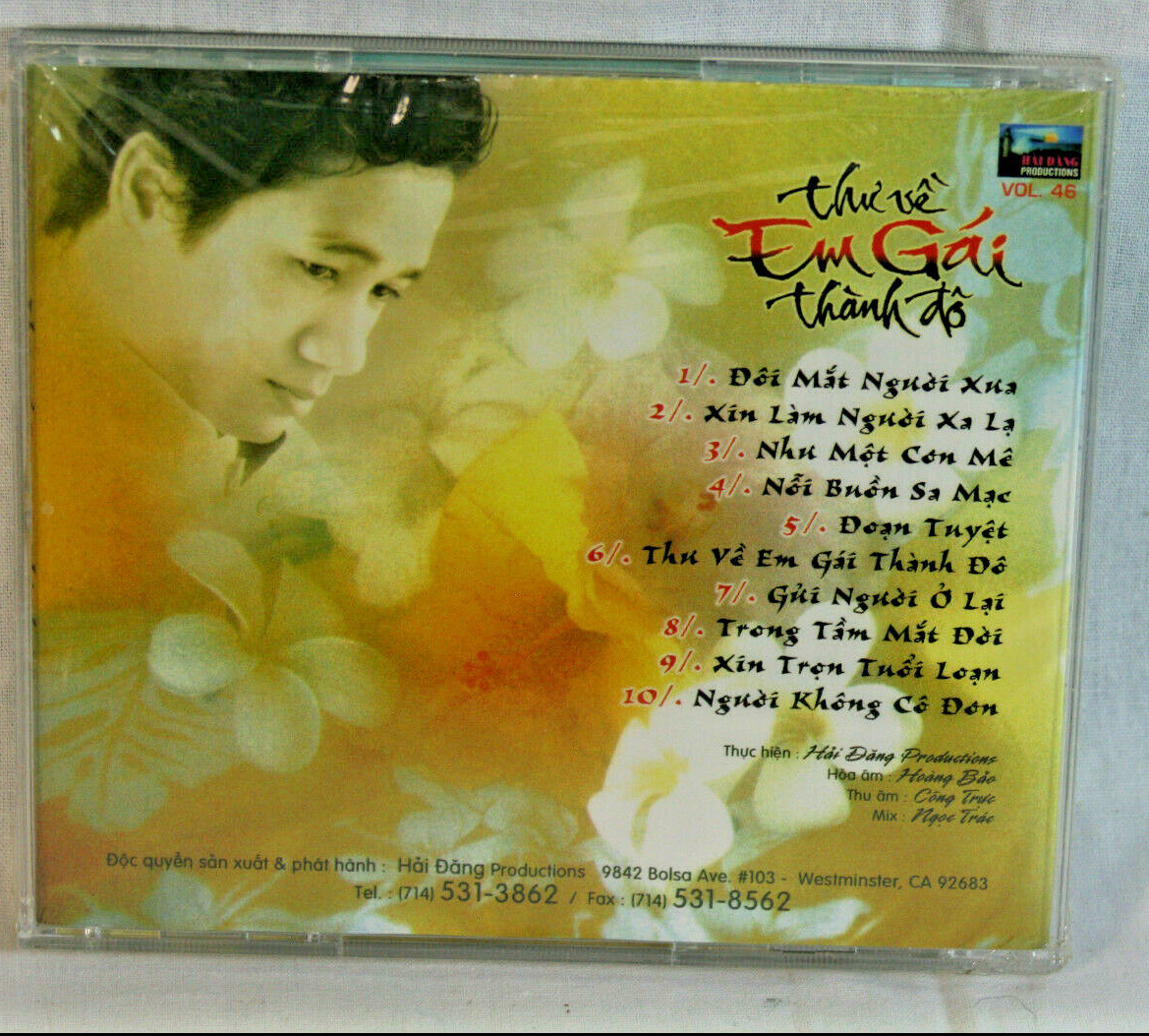 Hai Dang Productions 46 thu ve Em Gai thanh do Tuan Linh 3 Vietnamese Music CD | eBay