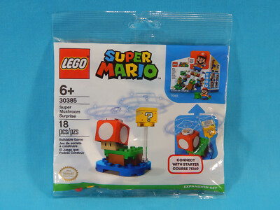 Lego Super Mario Polybag 30385 Super Mushroom Surprise 18pc Sealed ...
