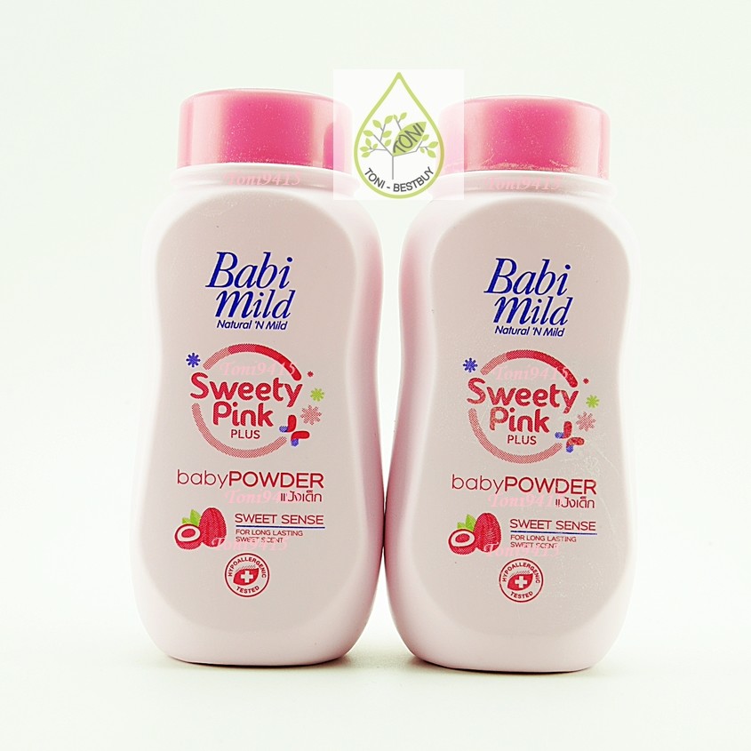 180g. NEW Baby Powder Babi Mild Natural 'N Mild Sweety Pink Talcum Talc ...