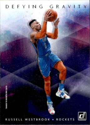 2019-20 Donruss Defying Gravity #4 RUSSELL WESTBROOK Houston Rockets | eBay