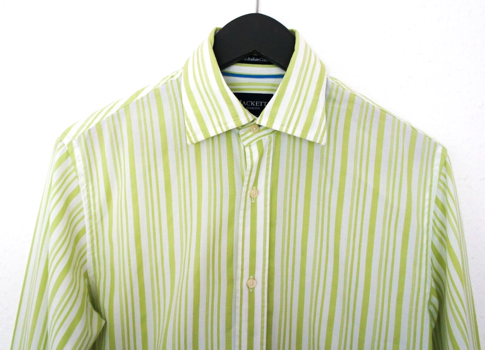 Hackett smart casual shirt, S, lime green / white stripe, Finest ...