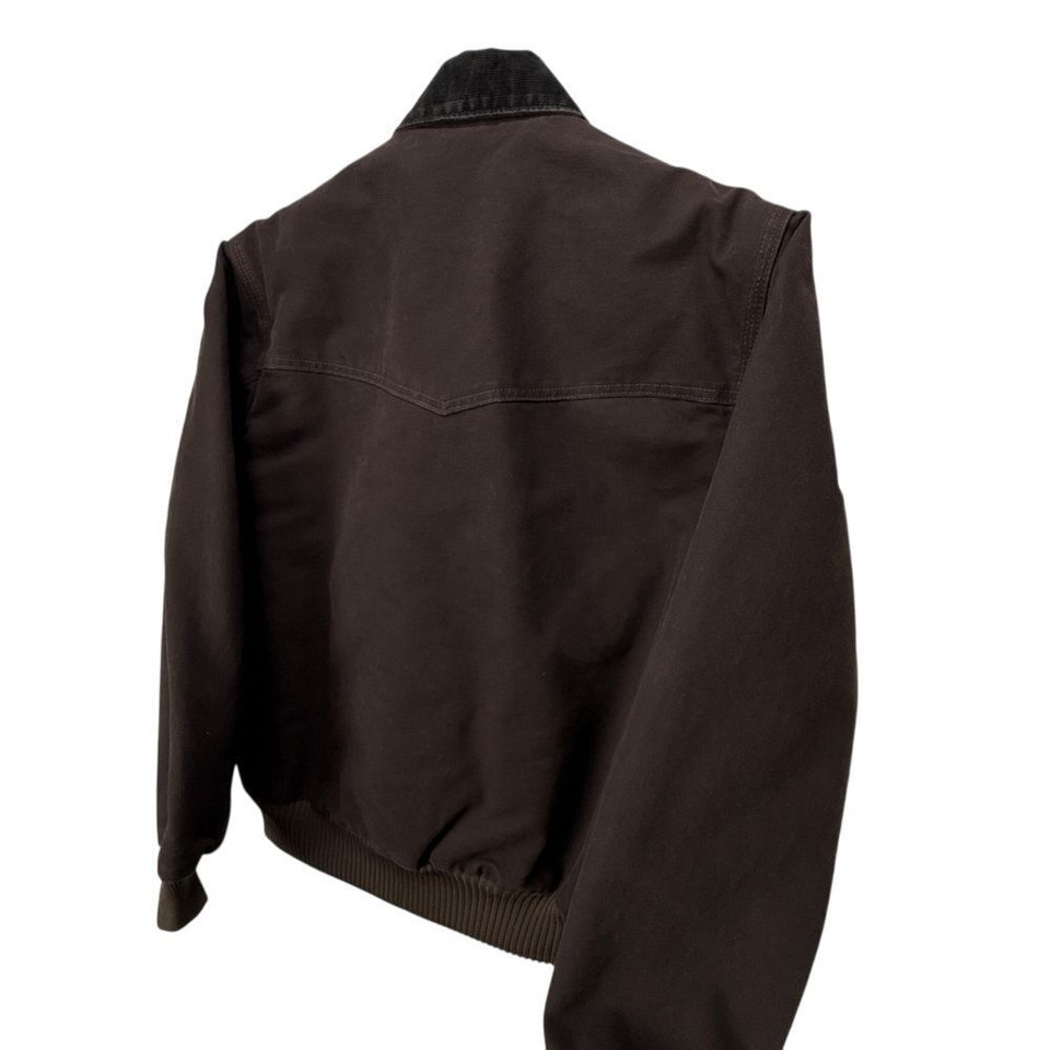 Carhartt Santa Fe Jacket Quilt Lined Mens Medium J14 DKB Dark Brown NWT | eBay