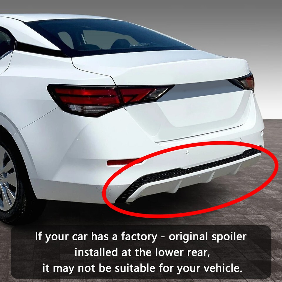 Car Rear Bumper Diffuser Lip Spoiler Splitter Body Kit For Ford Fusion ...