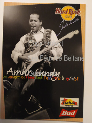CONCERT AMAR SUNDY HARD ROCK CAFE 1998 carte postale | eBay
