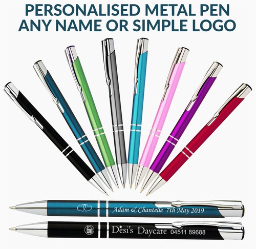 Custom Engraved Metal Pens Promotional Business Personalised from 92c ...