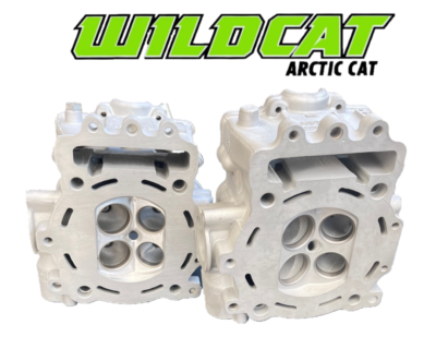 Port Wildcat X 4X Mud Pro 1000 Ported Cylinder Heads Front Rear Head ...