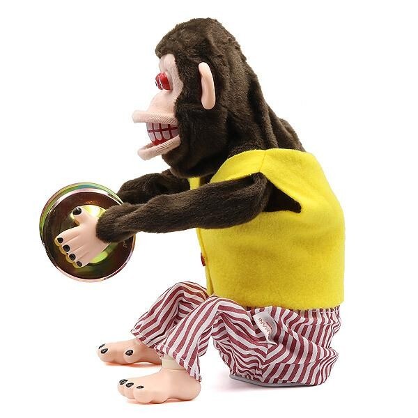 Yamani Monkey Cymbal-kun Naughtiness Cymbal Musical Jolly Chimp Toy ...