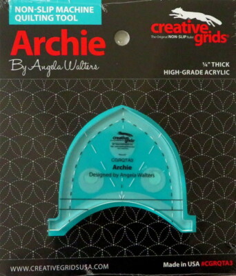 Non-Slip Machine Quilting Tool Ruler - Archie by Angela Walters ...