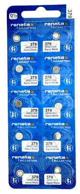 Wholesale 10 x Renata 379 Silver Oxide SR521SW Replacement Watch ...