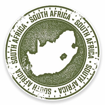 2 x 10cm South Africa Travel Luggage Sticker Gift Car Laptop Decal ...