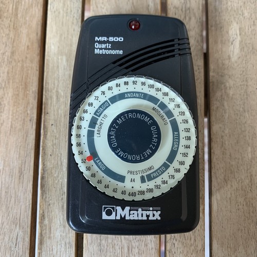 Matrix Metronome MR-500 Quartz Pocket Size Tempo 40-208 BPM 440 Hz ...