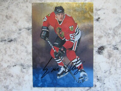 Chicago Blackhawks Eric Daze Signed Autographed 1998 Be A Player Mint ...