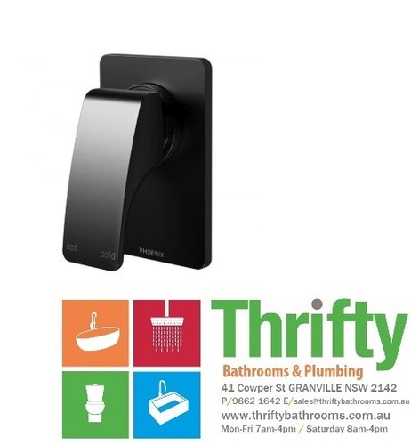 Phoenix Rush Shower/Wall Mixer Matte Black RU780 MB | eBay