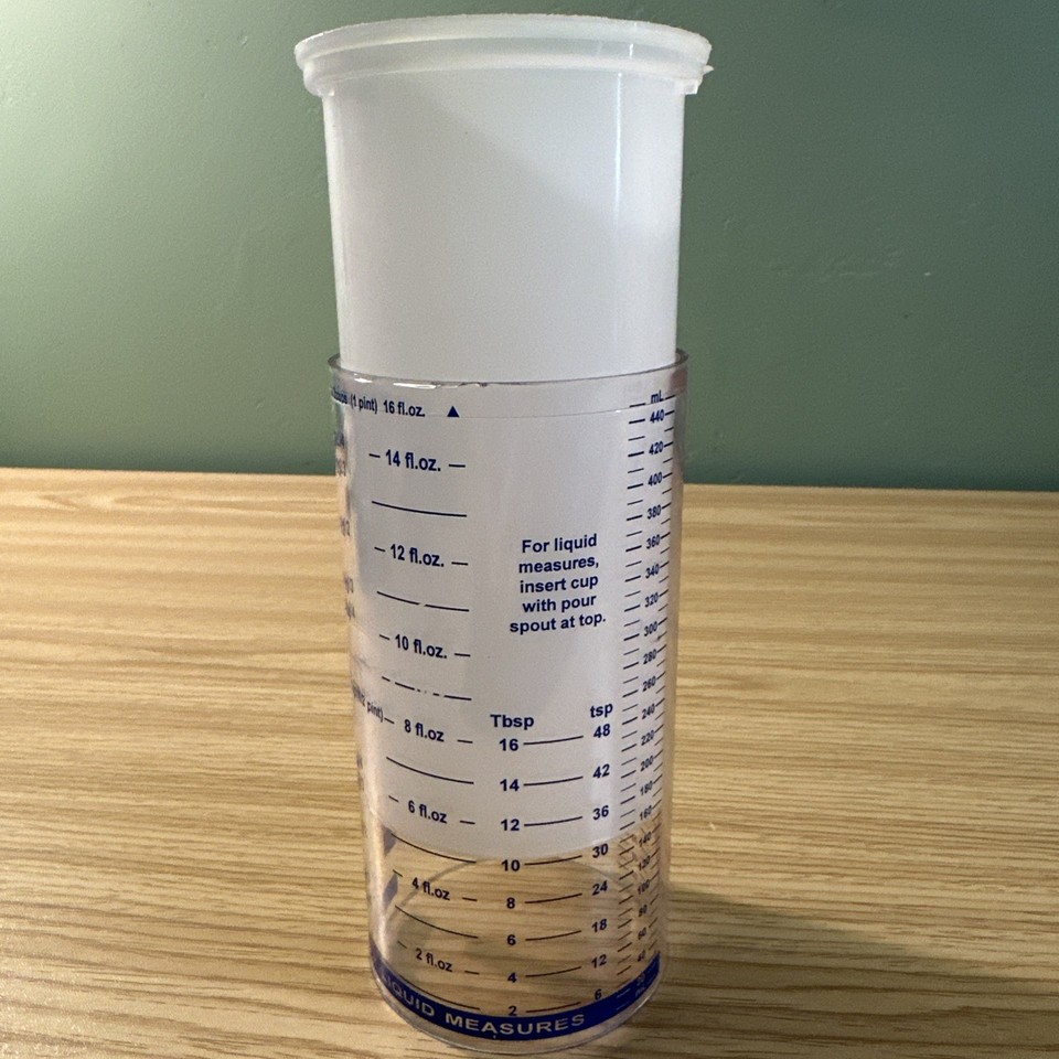 VTG Pampered Chef Measure All 2 Cup Wet/Dry Push Up Measuring Cup #2225 ...