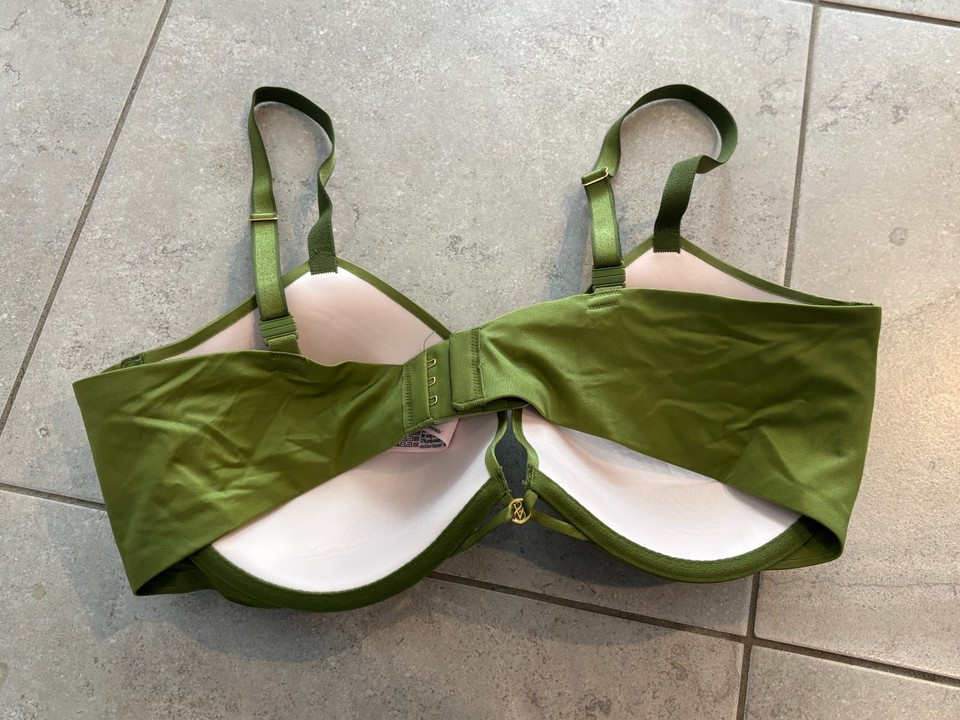 Victoria Secret Bra Very Sexy Low Cut Demi Spanish Moss Green Smooth ...