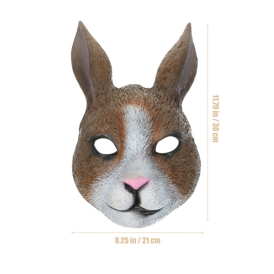 Halloween Funny Rabbit Mask Portable Mask Prop Halloween Cosplay Mask ...