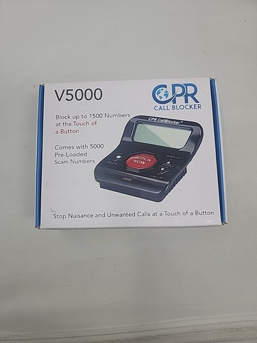 CPR V5000 Call Blocker for Landline Phones - Block Robocalls, Stop Spam ...