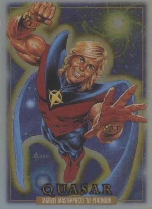 Quasar - 2024 Upper Deck Marvel Masterpieces '92 #72 Rainbow for sale ...
