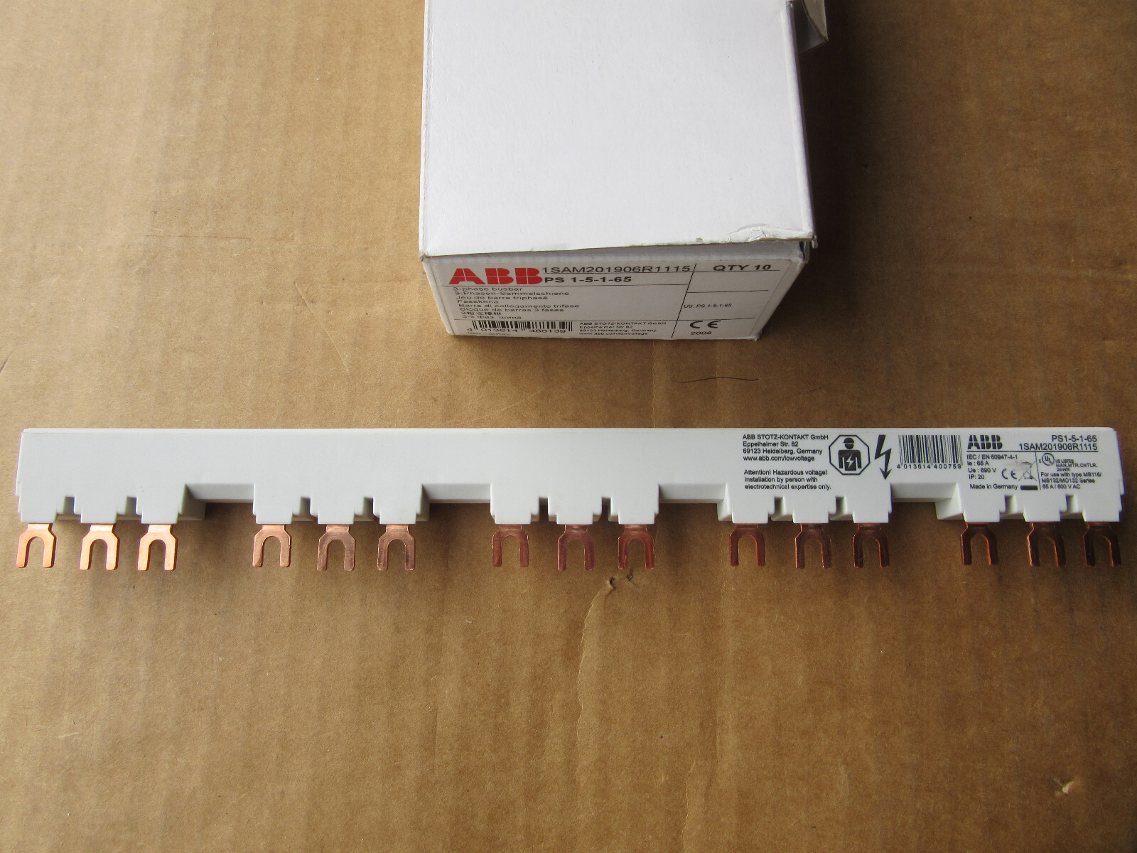 ABB PS1-5-1-65 MS116/132 BUSBAR 65A 5-MMP 1-AUX for sale online | eBay
