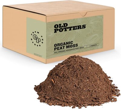 Organic Peat Moss 20 Quarts 100% Sphagnum SEMI Compressed Indoor ...
