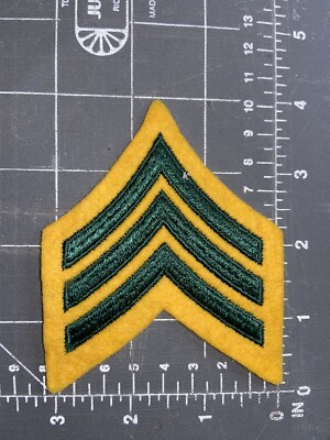 Police Sheriff Security Military Army Sergeant Chevron Patch Sgt Rank ...