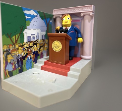 Simpsons Mayor Quimby Town Hall Playset – Playmates World of ...