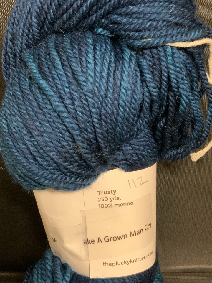 Plucky Knitter YARN - TRUSTY “MAKE A GROWN MAN CRY” - 100% Merino Wool ...