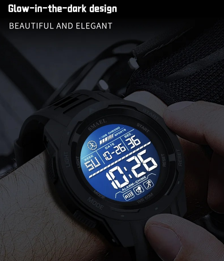 Men LED Digital Sports Watch Military Tactical Waterproof WristWatch ...