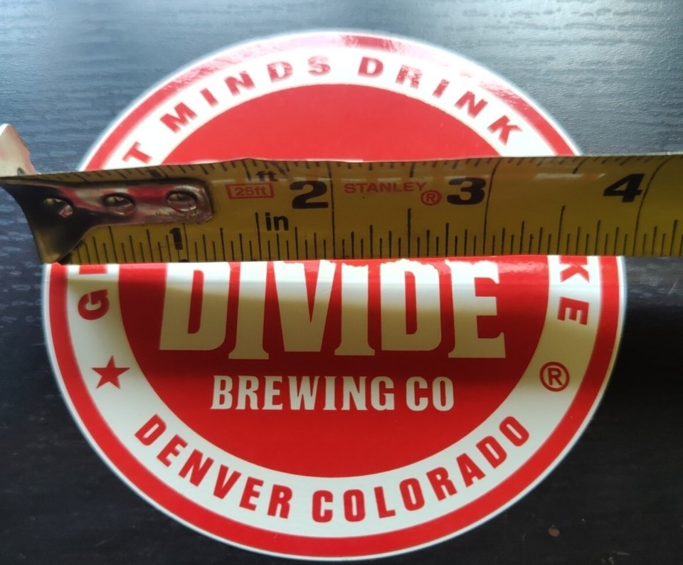 GREAT DIVIDE Brewing Co. Sticker ~NEW! Craft Beer Brew Brewery Logo ...