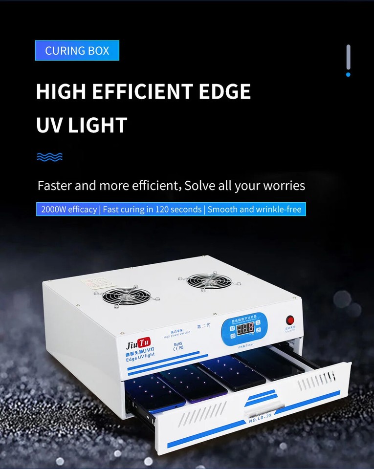 Curing Light Box Mobile Phone Film Repair UV Curing Shadowless Water ...