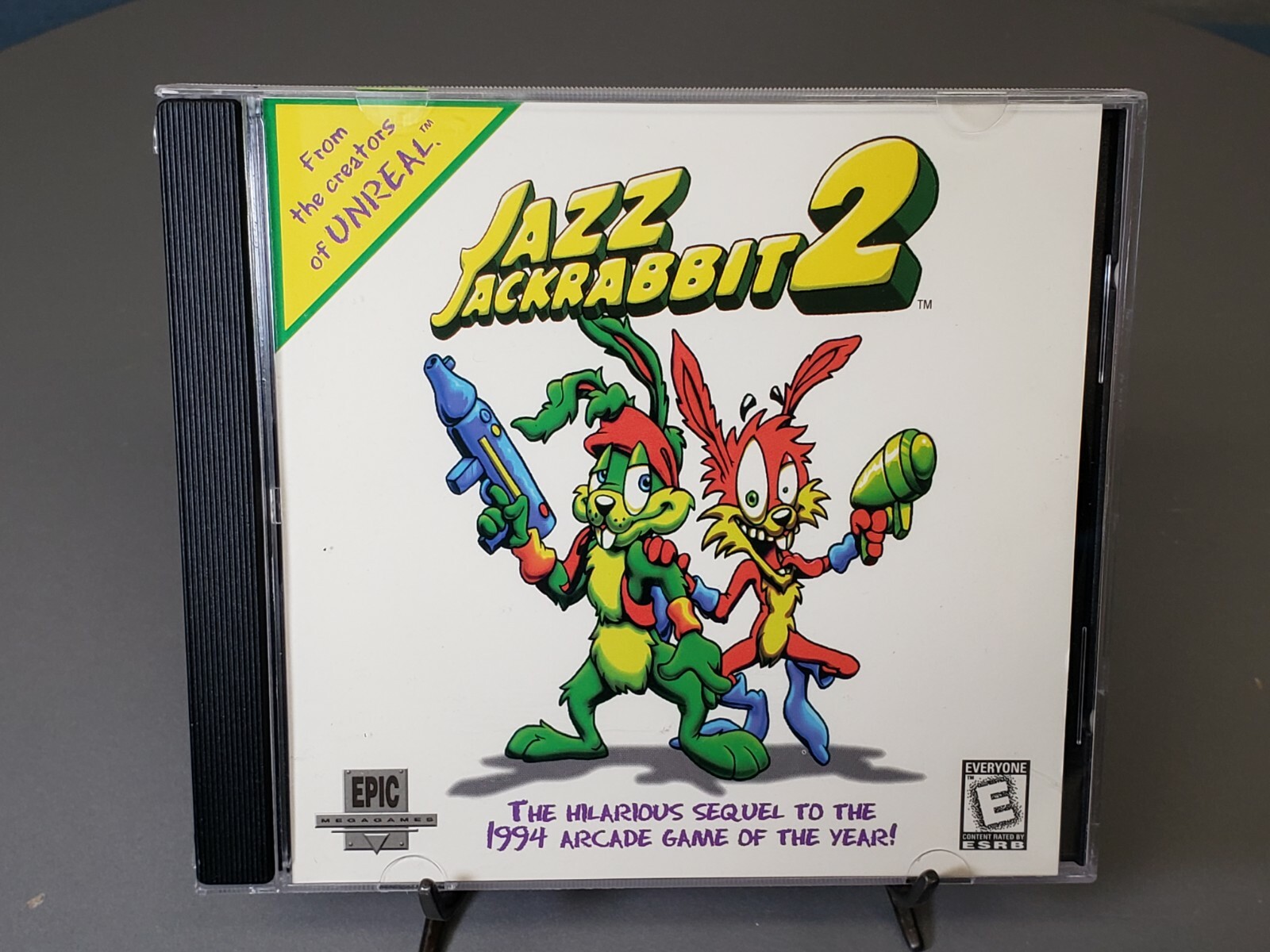 Jazz Jackrabbit 2 (PC CD-ROM, 1998) Vintage Rare Big Box CD Rom Art ...