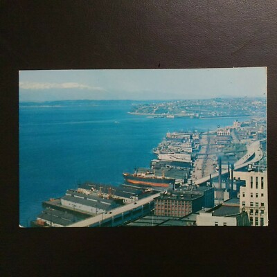 SEATTLE, WA * THE WATERFRONT * UNPOSTED CHROME Circa Late 1950s | eBay