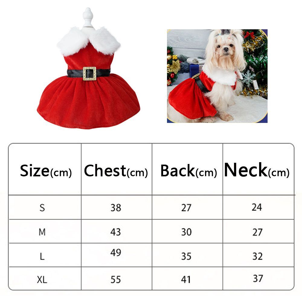 Winter Outfit Dogs Clothes Warm Coat Animals Costume Christmas Dog ...