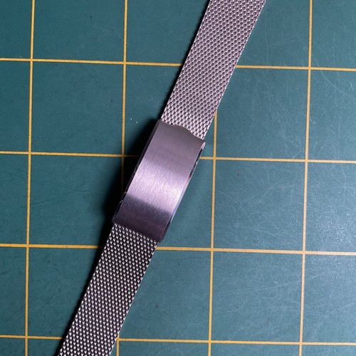 VINTAGE 17MM MARUMAN 5NS59 BRUSHED WATCH BRACELET / BAND STAINLESS ...