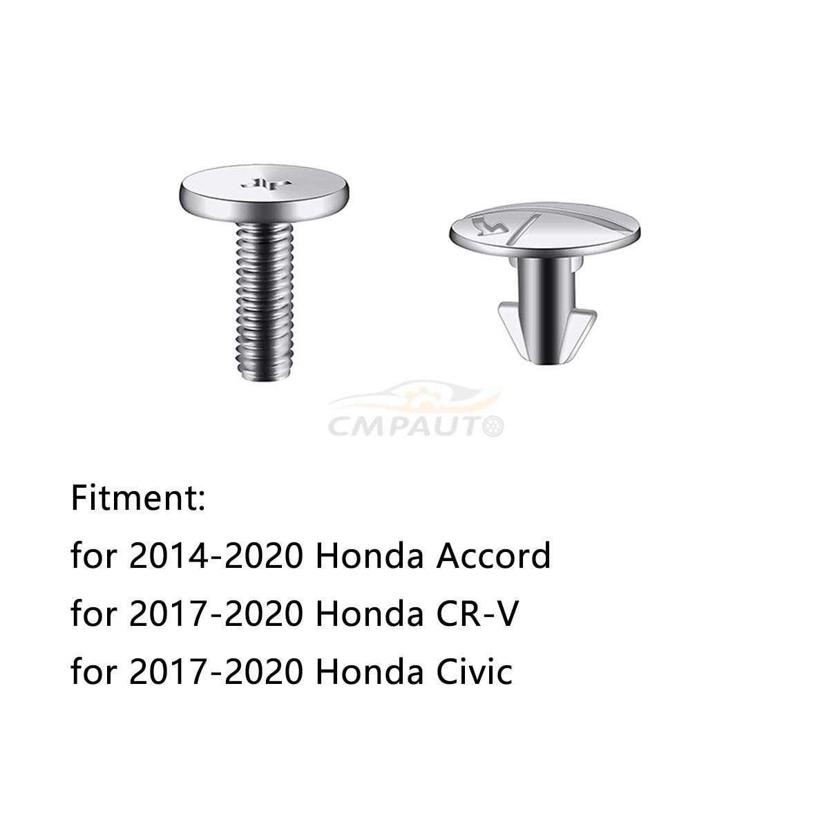 8x Radiator Engine Lower Cover Pin Screw for Honda Accord CRV Civic ...