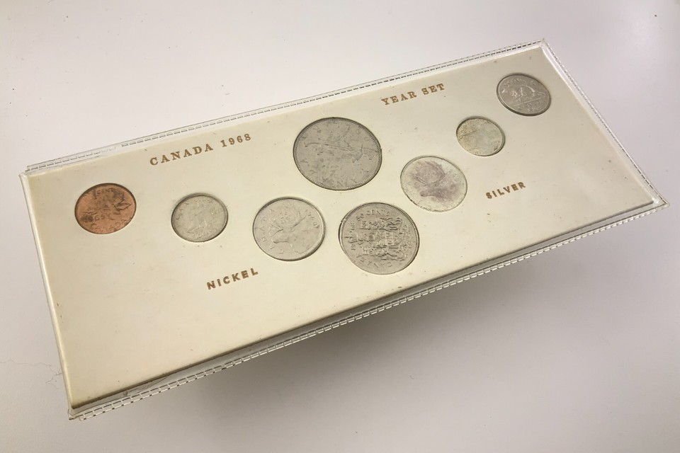 Canada 1968 Year Set Nickel and Silver Varieties Collector Set II206 | eBay