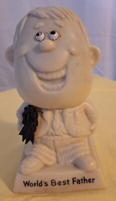World's Best Father Russ Berrie Figurine Statue 1970 | eBay