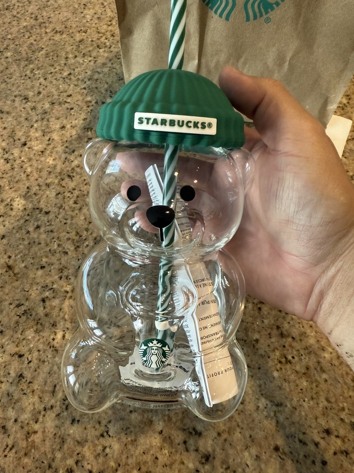Starbucks BEARISTA Bear Series Glass Bear Cup Limited Edition (3 on ...